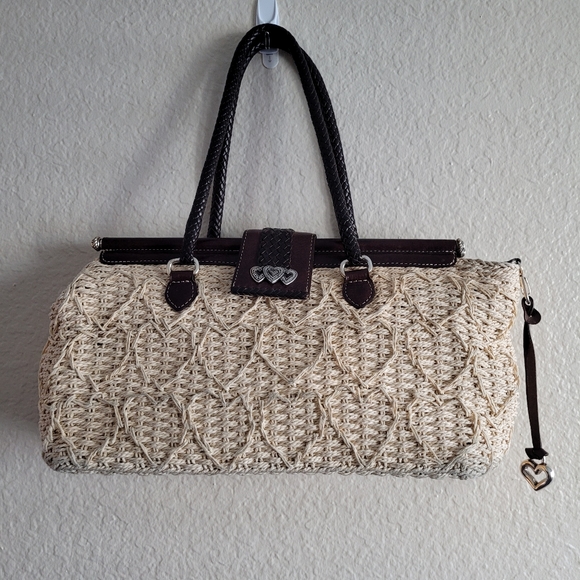Brighton | Bags | Brighton Heart Woven Braided Purse | Poshmark